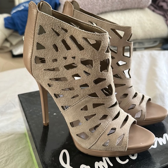 Sam Edelman | Shoes | Sam Edelman Ellie Heels Caged Heels Taupe Or Tan ...